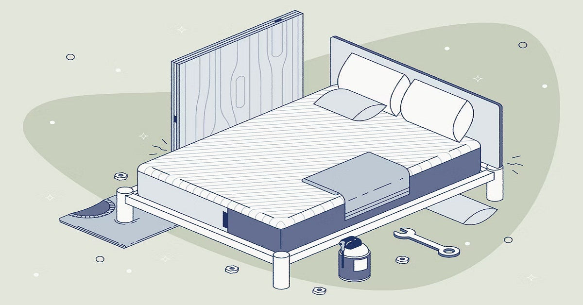 Creaky metal bed frame store